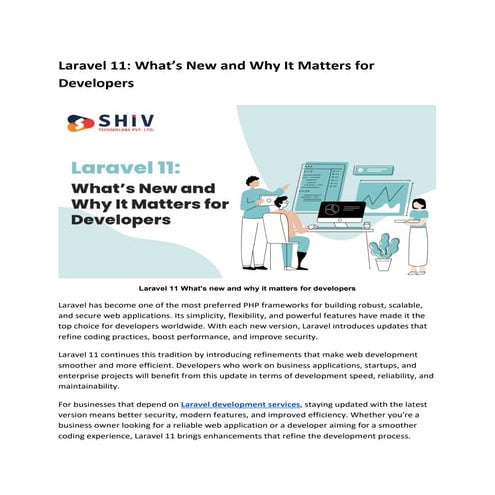 Laravel 11: Key Features & Why It Matters for Developers | PDF