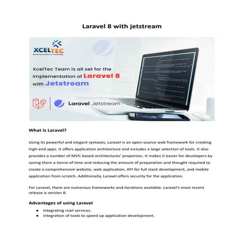 Laravel 8 with jetstream | PDF