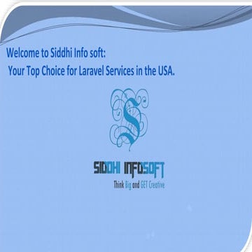 Laravel development company based in the USA- Siddhi Infosoft.pptx