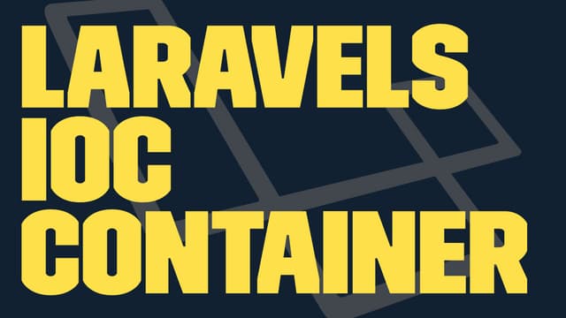 Laravels Ioc Container Ppt 2016