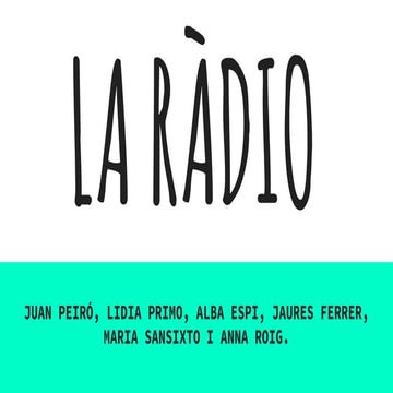 La ràdio | PPT