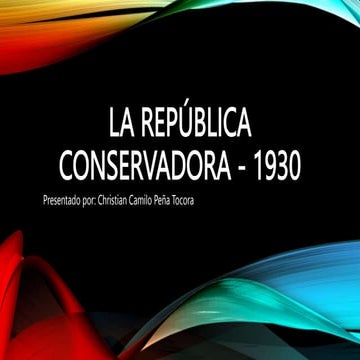 LA REPÚBLICA CONSERVADORA - 1930.pptx