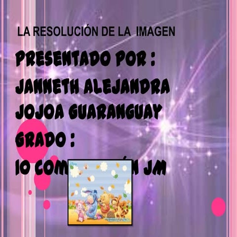 La resolución de imagen | PPTX