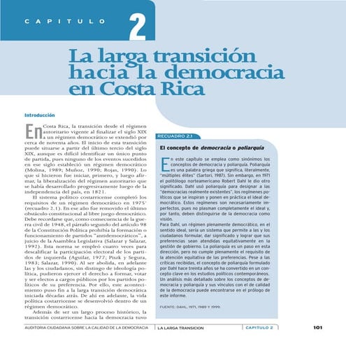 Larga Transición hacia la Democracia | PDF