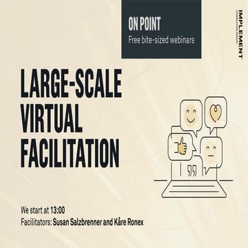 Large scale virtual facilitation | PPT