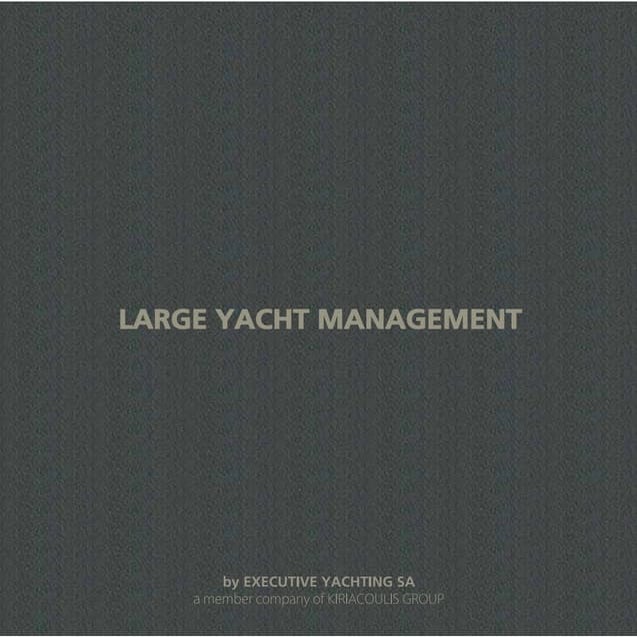 Large Yacht Management | PDF