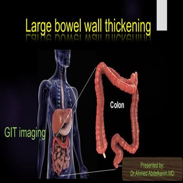 Bowel Wall Thickening CT Pattern | PPTX