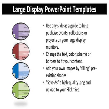 Large display templates | PPTX