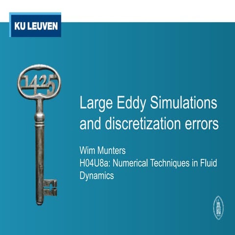 Large eddy simulations and discretization errors | PPTX