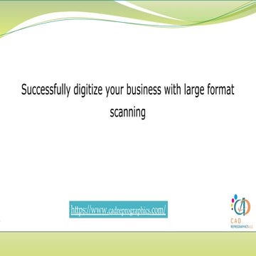 Large format scanning services in dubai. | PPT