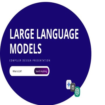 The Beginner's Guide To Large Language Models | PPTX