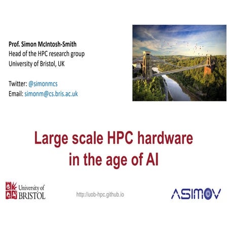 Implementing Ai High Performance Architectures Large Scale Hpc Hardware In The Age Of Ai Ppt