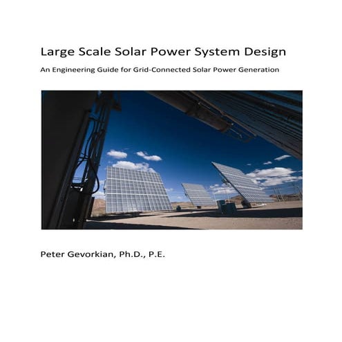 Large scale solar power alternate book cover | PDF