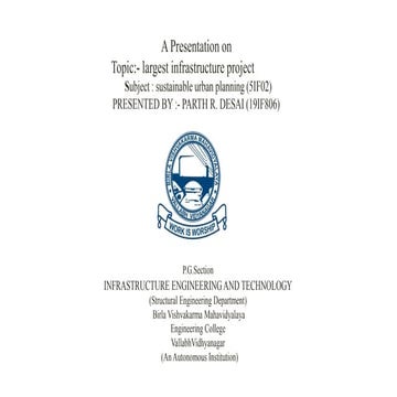 Largest infrastructure project | PPT