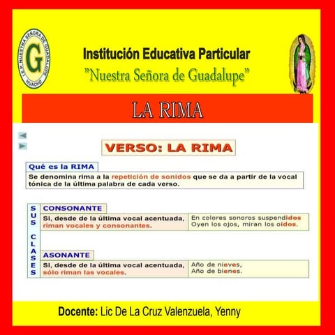 La rima | PPTX