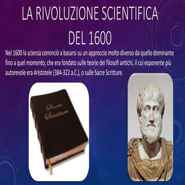 La rivoluzione scientifica del '600 (Alex) | PPTX
