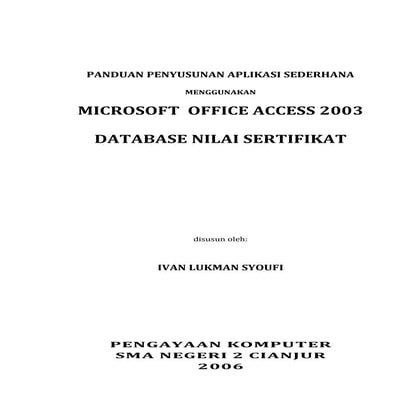 Larning by doing Microsoft Office Access | PDF