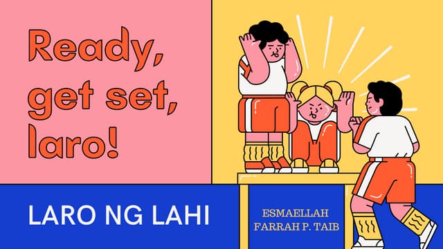 Mga Larong Pinoy (Laro ng Lahi) | PDF