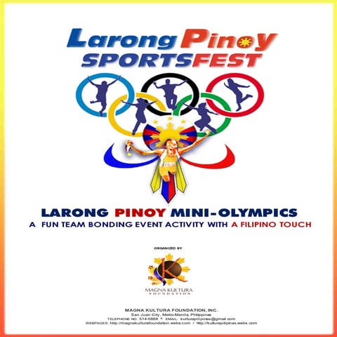 Larong Pinoy Teambuilding Sportsfest by Magna Kultura | PDF