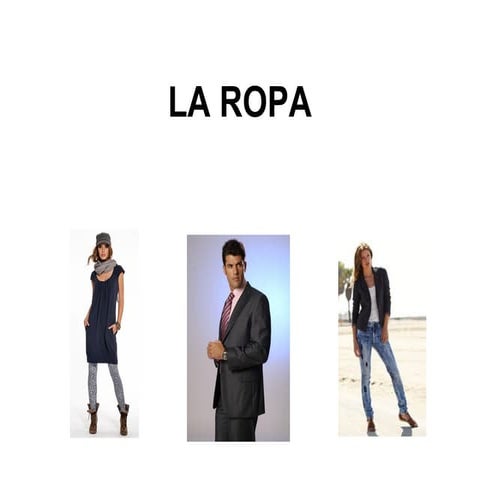 SPANISH VOCABULARY (A1): La ropa | PPT