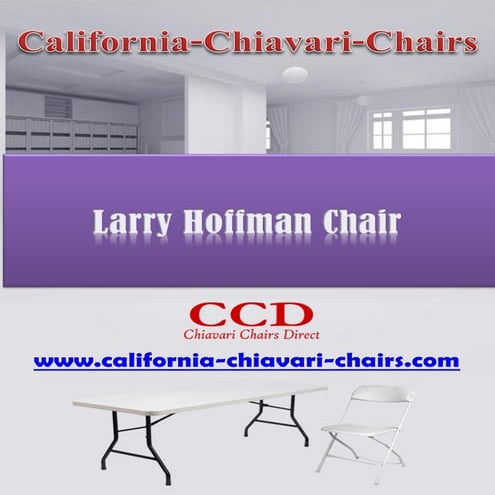Larry hoffman chairs | PPTX