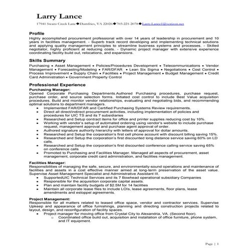 Larry's resume | DOCX