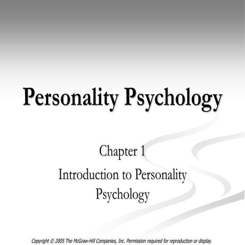 Personality Psychology by larsen2e_ppt_chapter01.ppt
