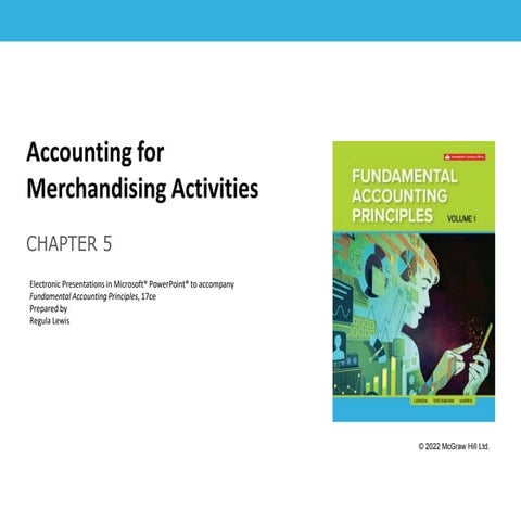 Aaccounting for merchandising activities | PPTX