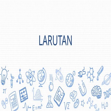 Pengertian Larutan dalam kehidupan sehari-hari | PPT