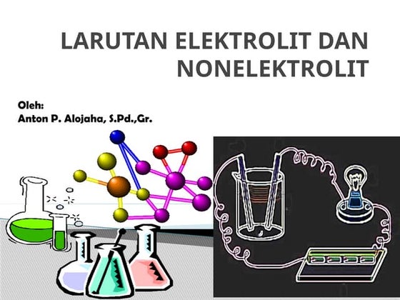 Materi Kimia Larutan Elektrolit dan Non Elektrolit | PPT