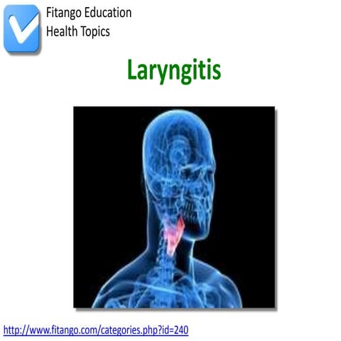 Laryngitis | PPTX
