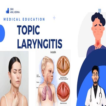 Laryngitis disease Treatment,symptoms and privention | PPT