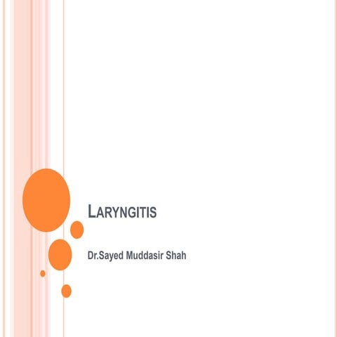 Laryngitis | PPTX
