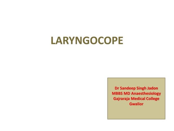 Video & fibreoptic laryngoscope | PPTX | Ear, Nose and Throat ...