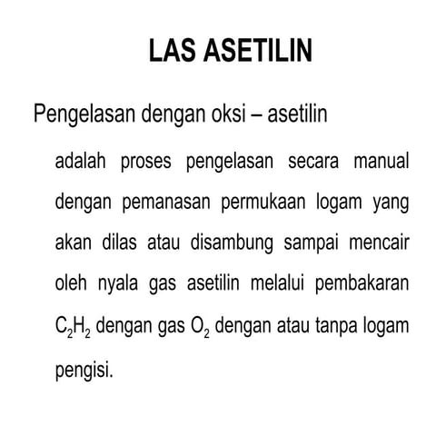 Las asetilin. | PPT