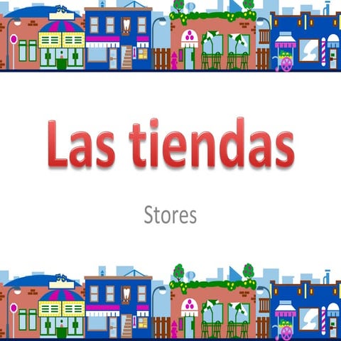 Las tiendas | PPT