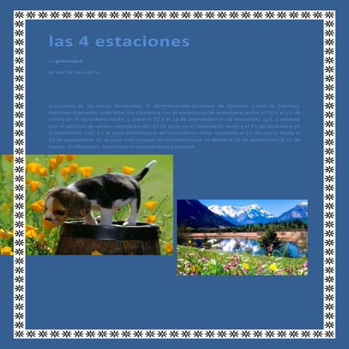 Las Estaciones del Año | PPTX