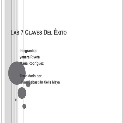 Las 7 claves del éxito | PPTX