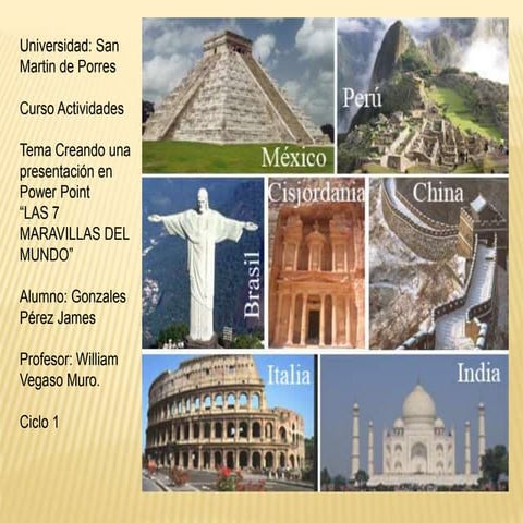 Las 7 maravillas del mundo | PPTX