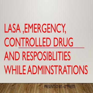 LASA drugs | PPTX