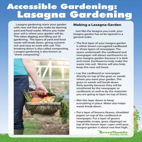 Lasagna Composting Recipe Lasagna Gardening: A Way To Grow Your Own