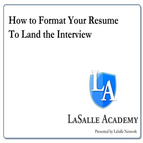 Resume Workshop Handout Packet | PDF
