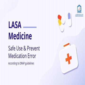 Presentation on Safe use of LASA medicine According to DRAP Guidelines.pptx