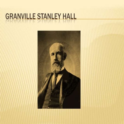 Las aventuras de G. Stanley Hall | PPTX