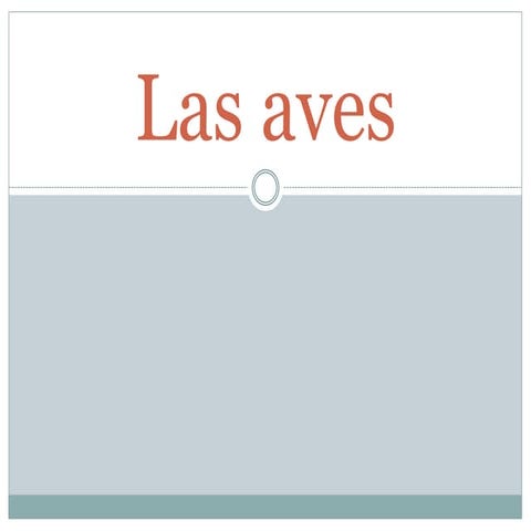 Las aves | PPTX
