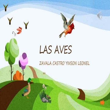 Las aves diapositiva yinson | PPTX