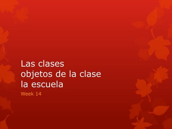 Objetos de escuela | PDF