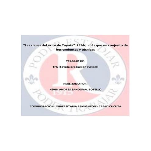 Las claves del exito de toyota. | PDF