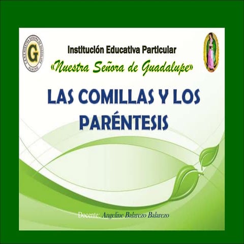 Las comillas | PPTX