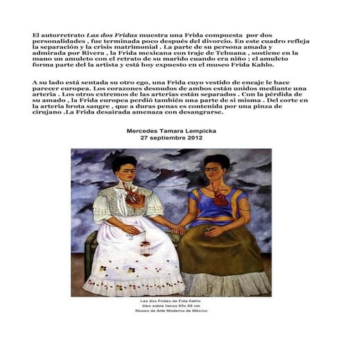 Las dos fridas | DOCX